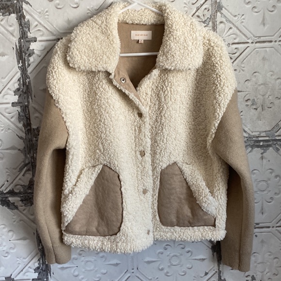 Skies Are Blue | Jackets & Coats | Skies Are Blue Shearling Fuzzy Teddy ...